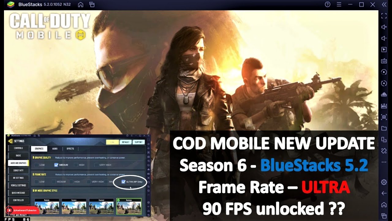 COD MOBILE 90 FPS UNLOCKED ? BLUESTACKS CALL OF DUTY MOBILE ON EMULATOR ...