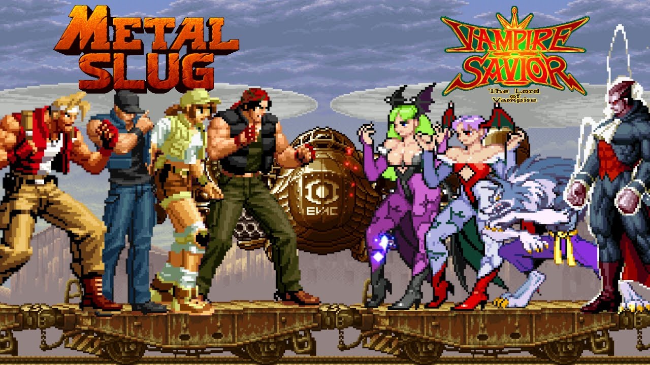 Mugen: Metal Slug Team VS Vampire Savior Team - YouTube