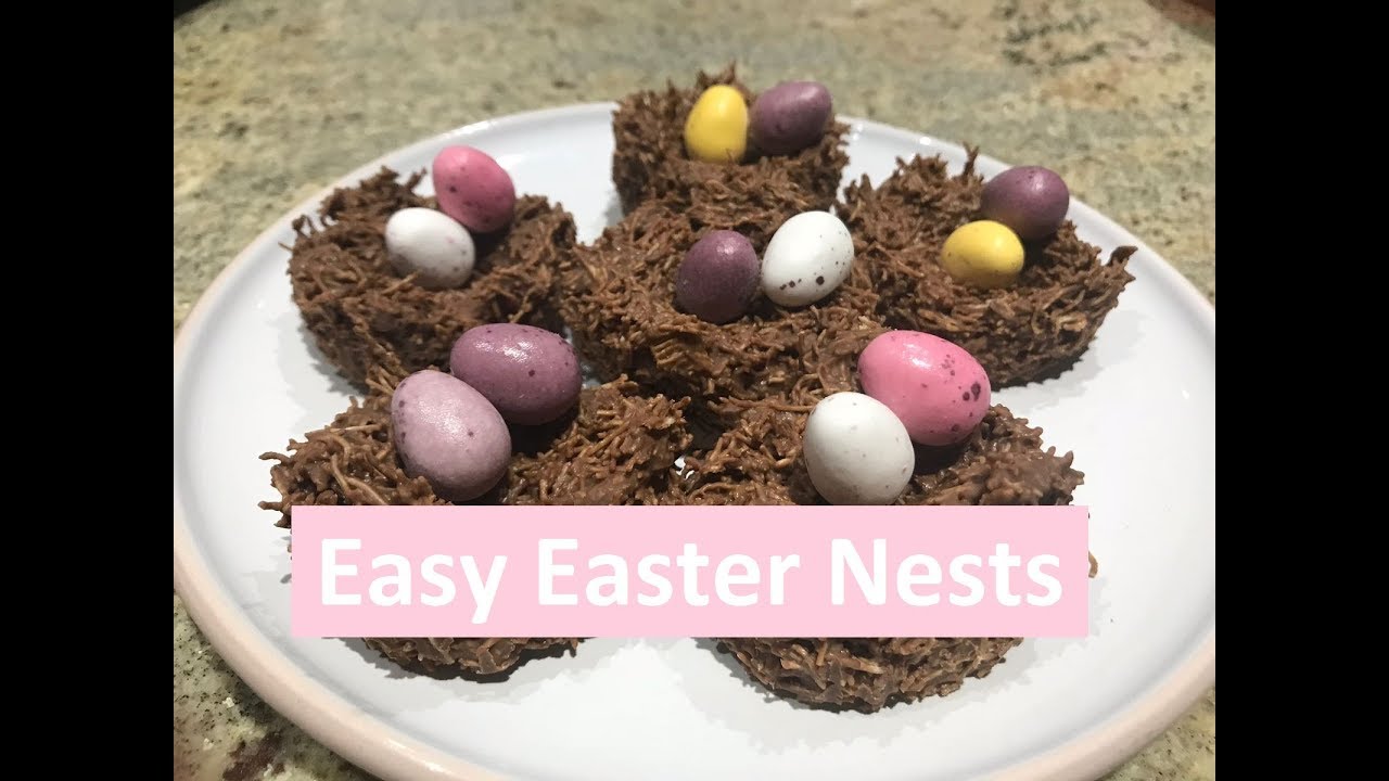Easy Easter Nests (Two Ingredients!!) - YouTube