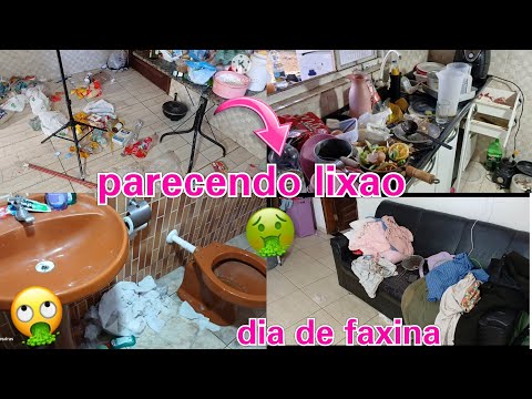 Faxina pesada tirei muito lixo
