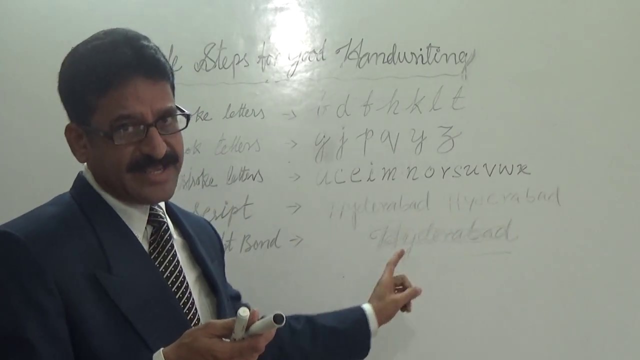 5 Simple Steps for Good Handwriting by Dr G Reddi Sekhar Reddy - YouTube