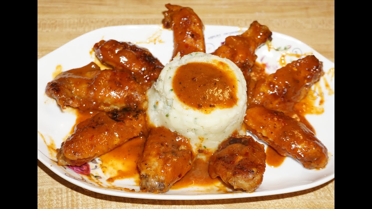 SPICED CHICKEN WINGS WITH VOLCANO LAVA SAUCE - YouTube