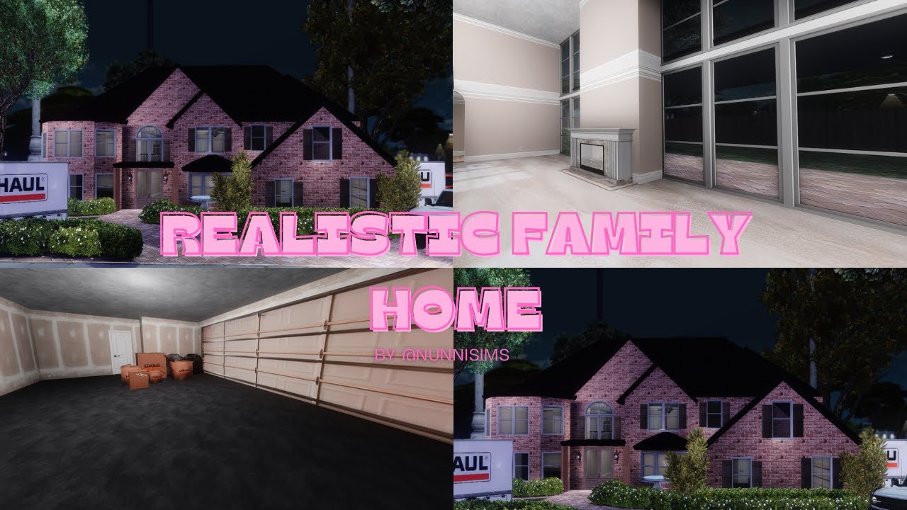 SIMS 4 REALISTIC FAMILY HOME - YouTube