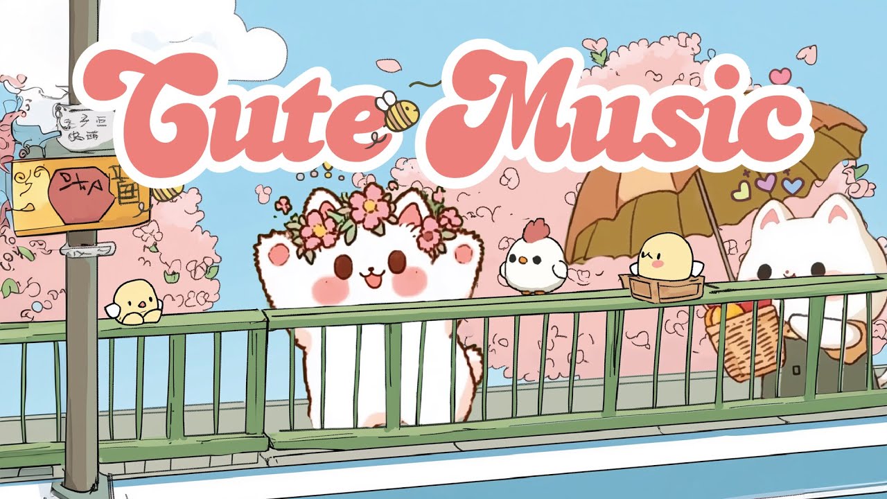 Cute Music 🎁 1 Hour Lofi Song 🎀🎵 Cute & relaxing 🍃 Make Your Day Better ...