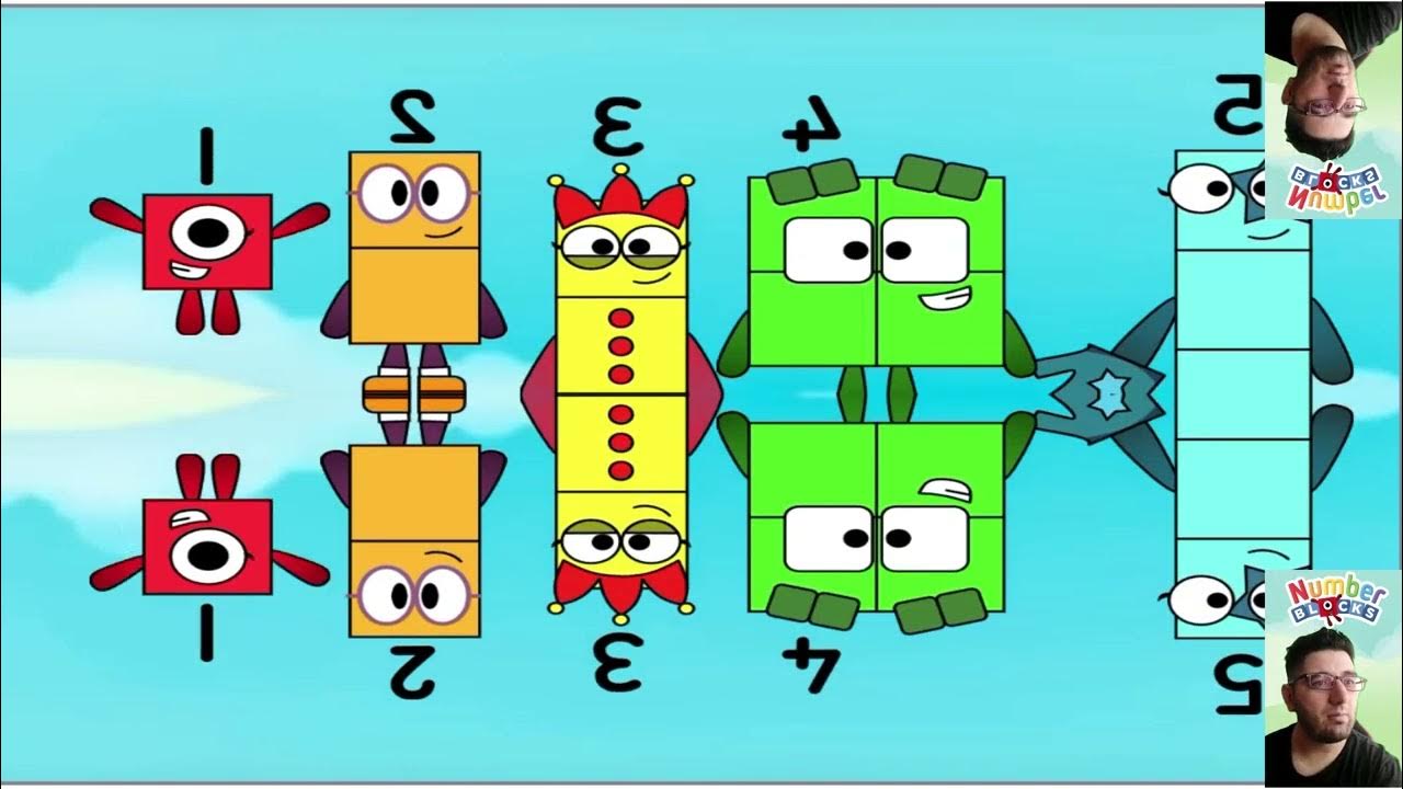 Numberblocks intro but they are upside down - YouTube