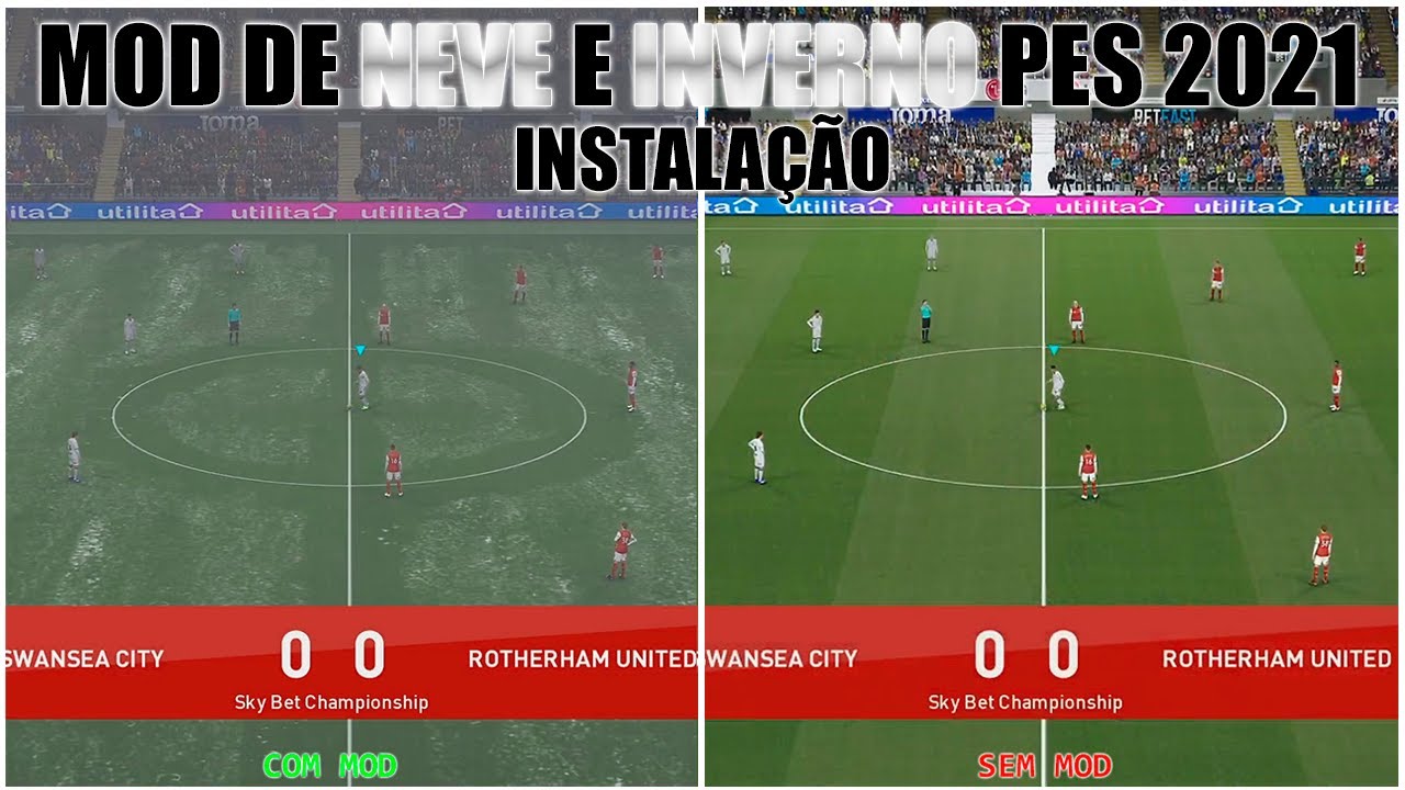 MOD PARA PES 2021 - NEVE E INVERNO - YouTube