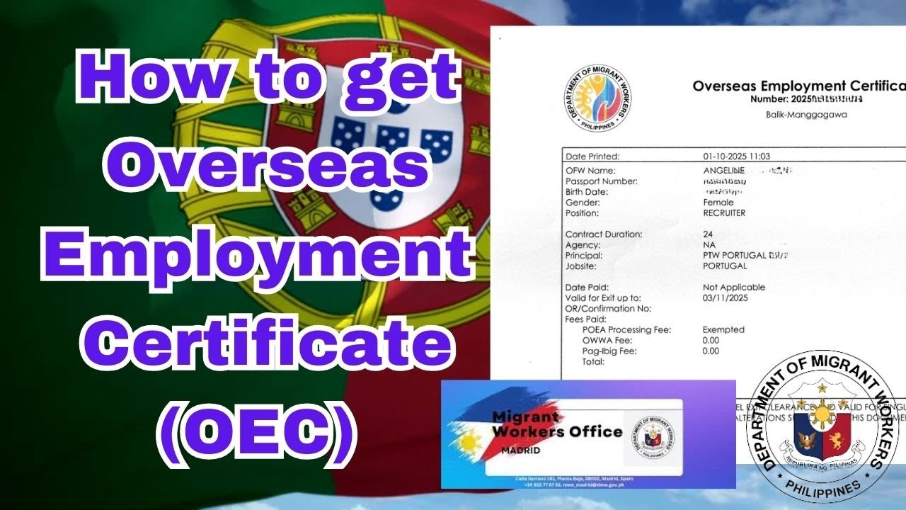 How to get OEC Overseas Employment Certificate - YouTube