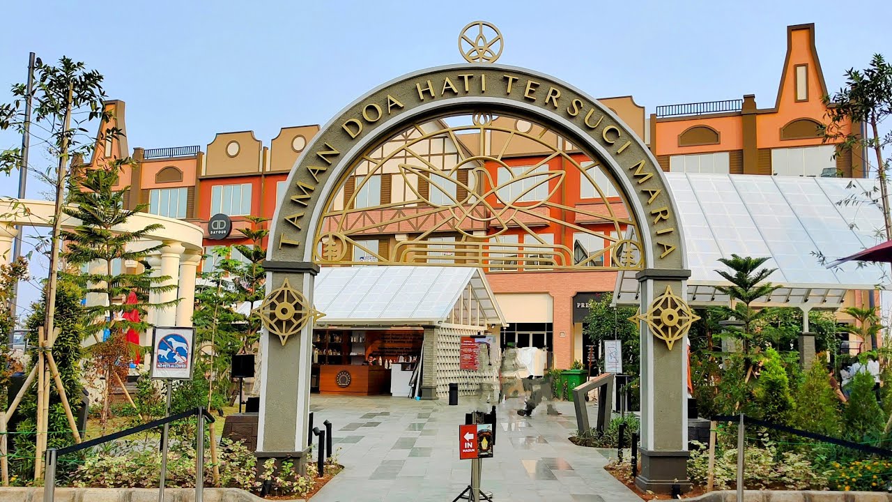 Destinasi Wisata Religi Taman Doa Hati Tersuci Maria Di PIK 2 - YouTube