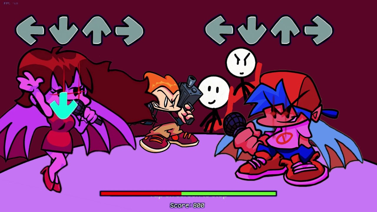 Friday Night Funkin TUTORIAL Demon Boyfriend Vs Demon Girlfriend - YouTube