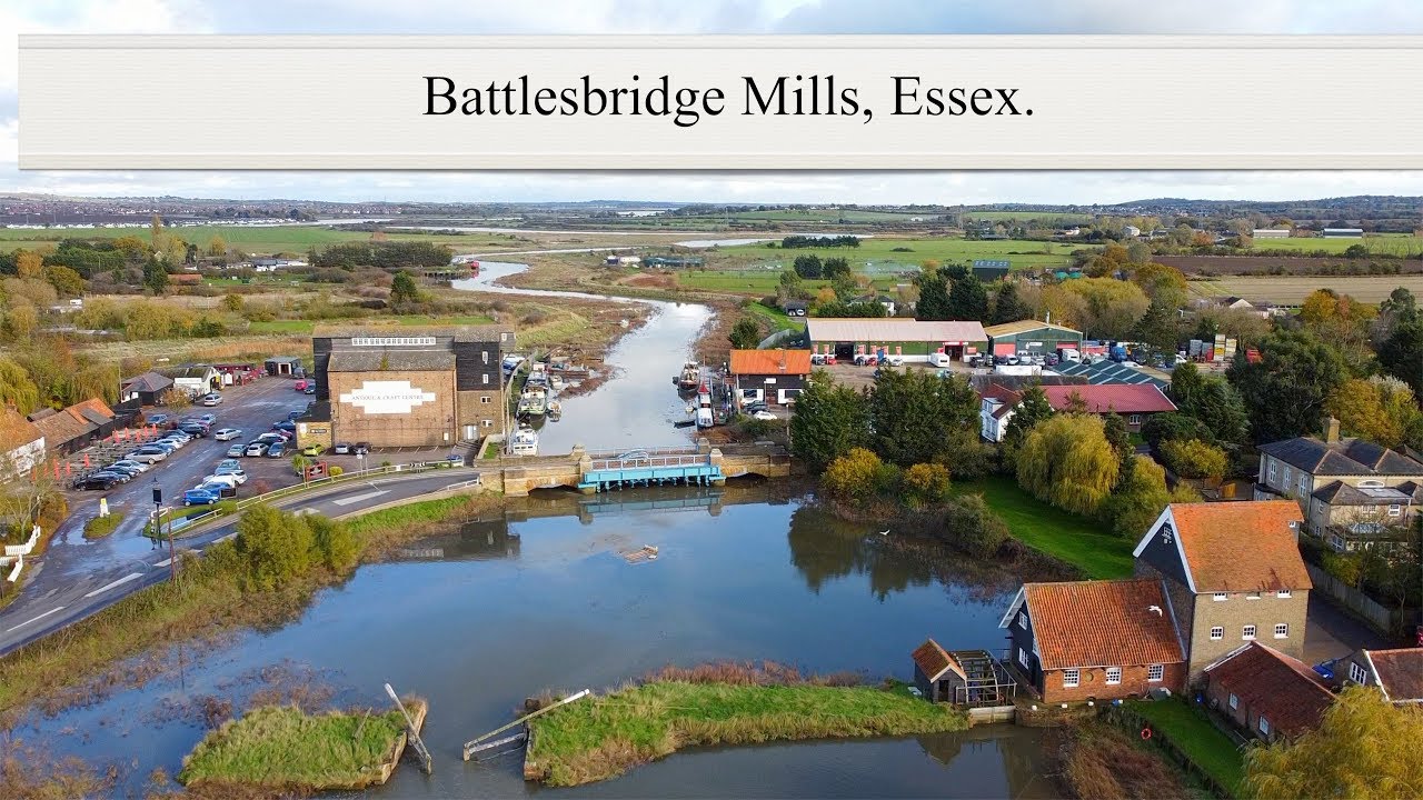 Drone footage of Battlesbridge, Essex. - YouTube
