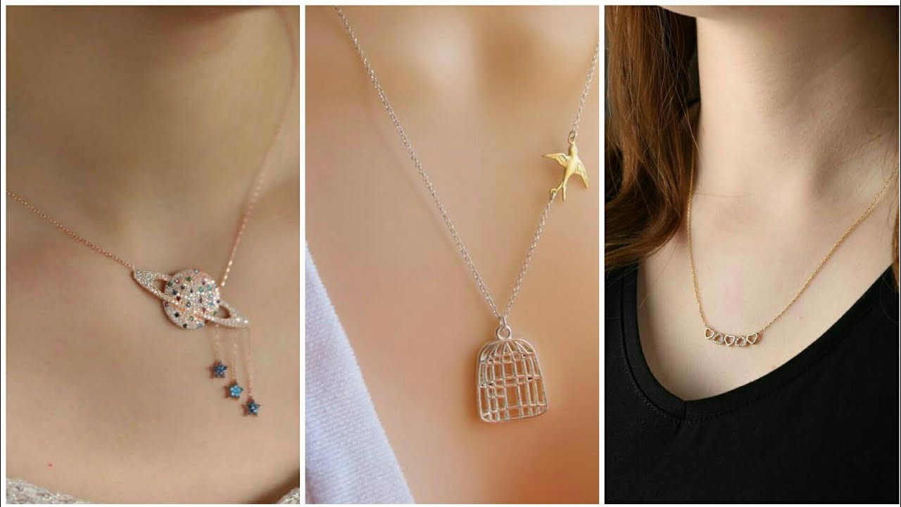 Decent Chain Necklace Designs||Lightweight Girls Necklace2020 - YouTube