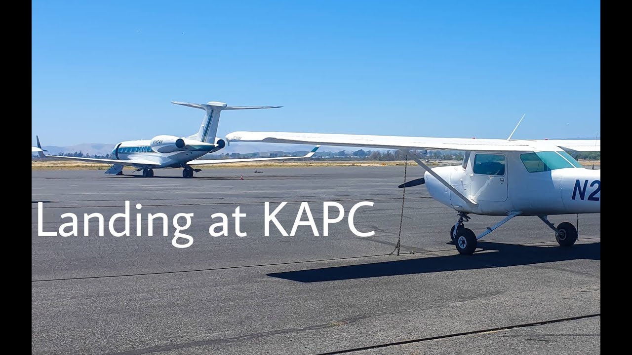 Landing at Napa County Airport | Cessna 152 | KAPC - YouTube