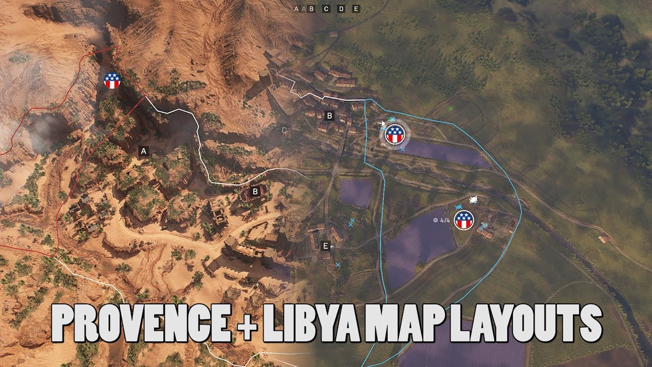 Provence 64 rework + Libya map layouts - Battlefield V - YouTube