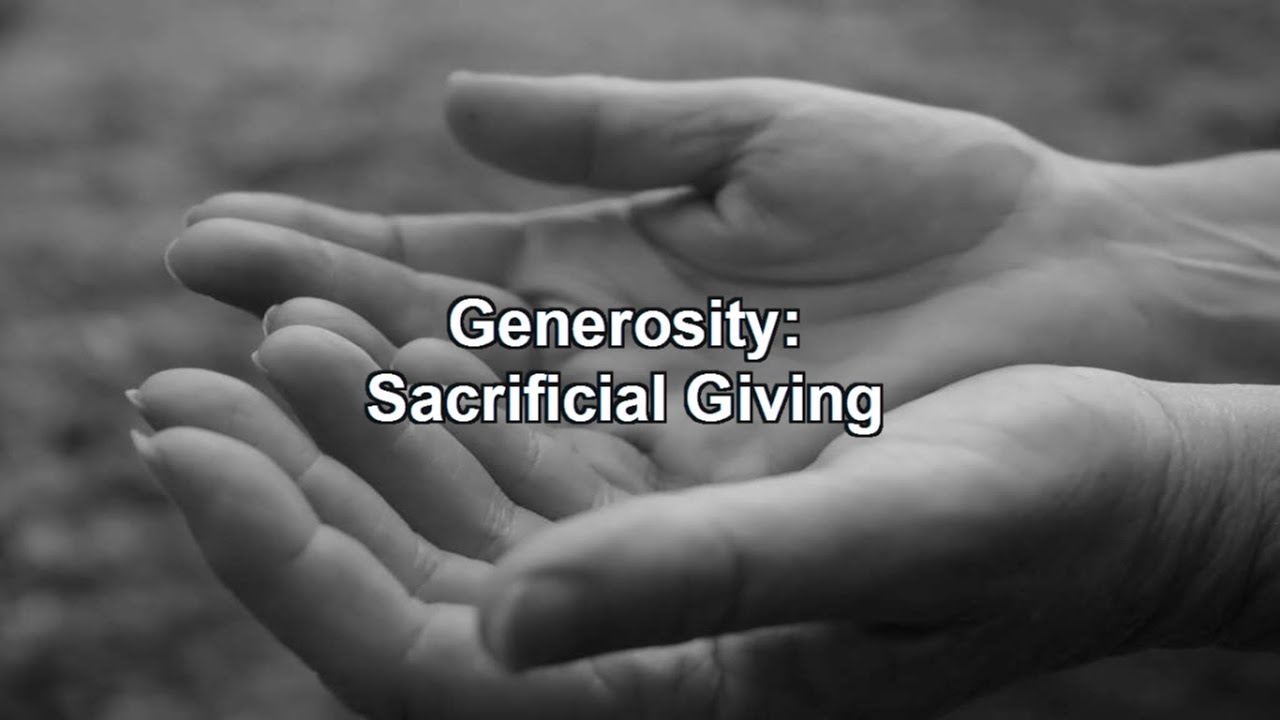 Generosity (Part 5): Sacrificial Giving - Pastor Jen Eschliman - YouTube
