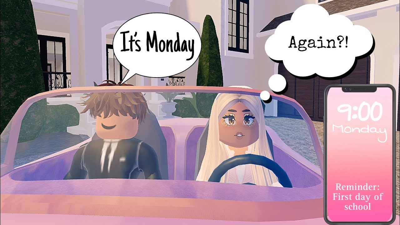 RELIVING THE SAME DAY *First day of school* Berry Avenue Roleplay w ...