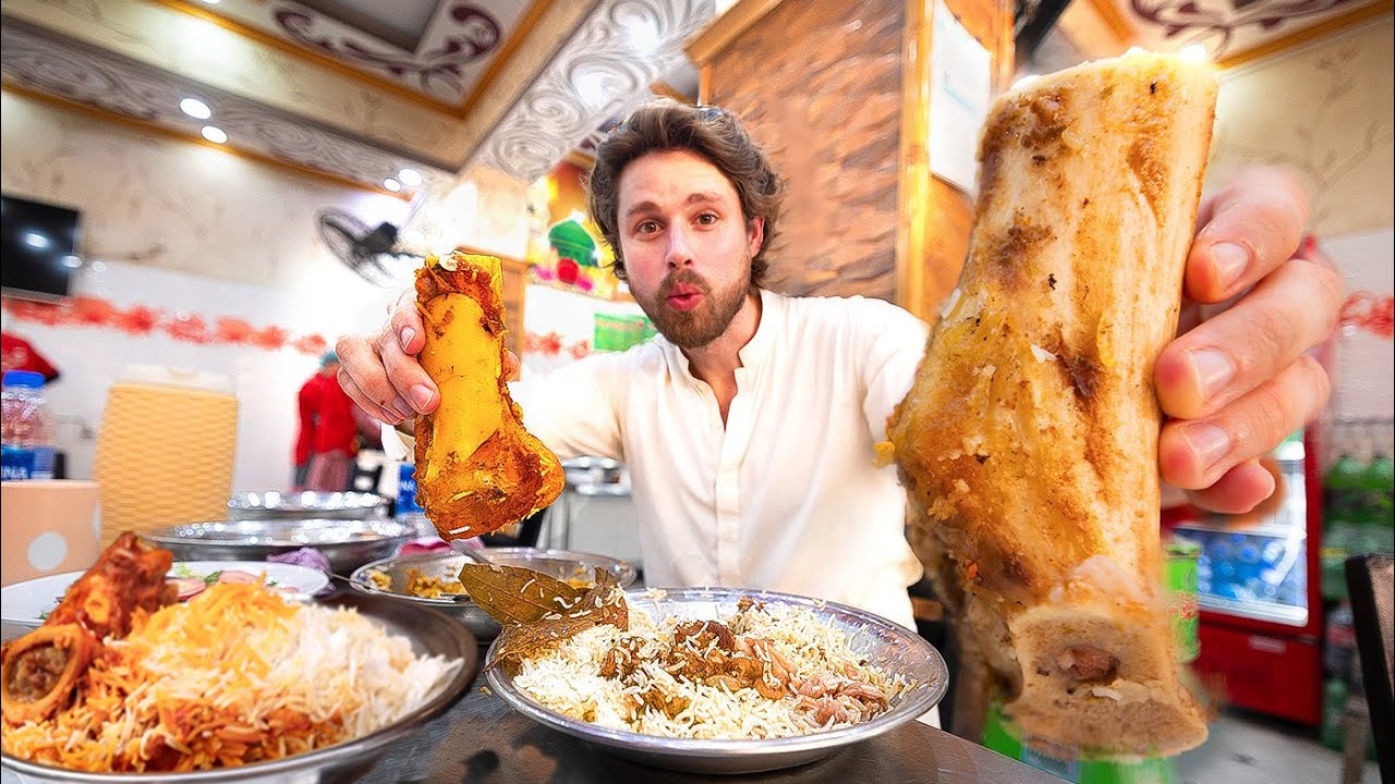 $2.50 BONE MARROW Biryani | Pakistan STREET FOOD - YouTube