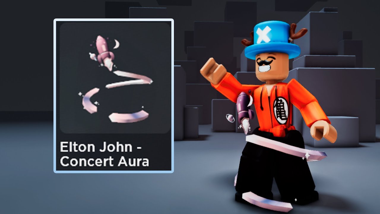 COMO PEGAR ITEM PARTICULAS GRÁTIS ROBLOX - ITEM ELTON JOHN - AURA ...