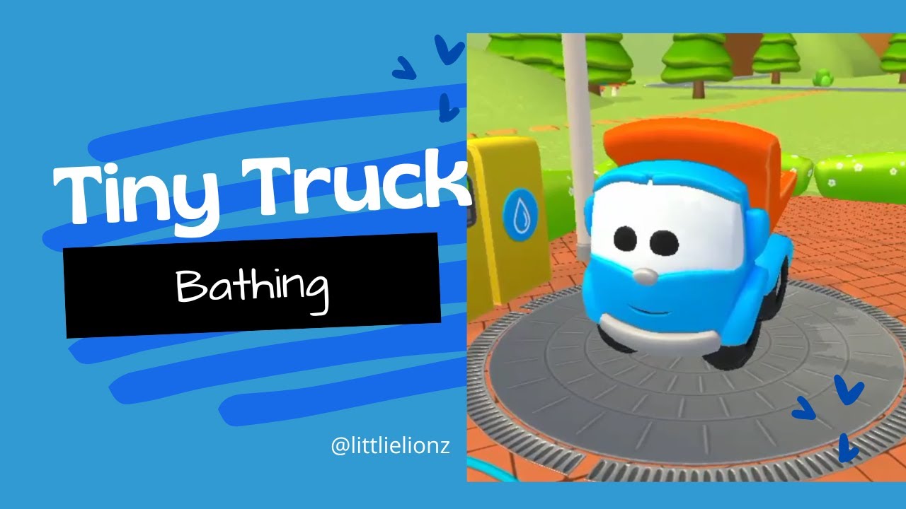Fun Animated Tiny Truck Bathing | Learning with littleLionz - YouTube