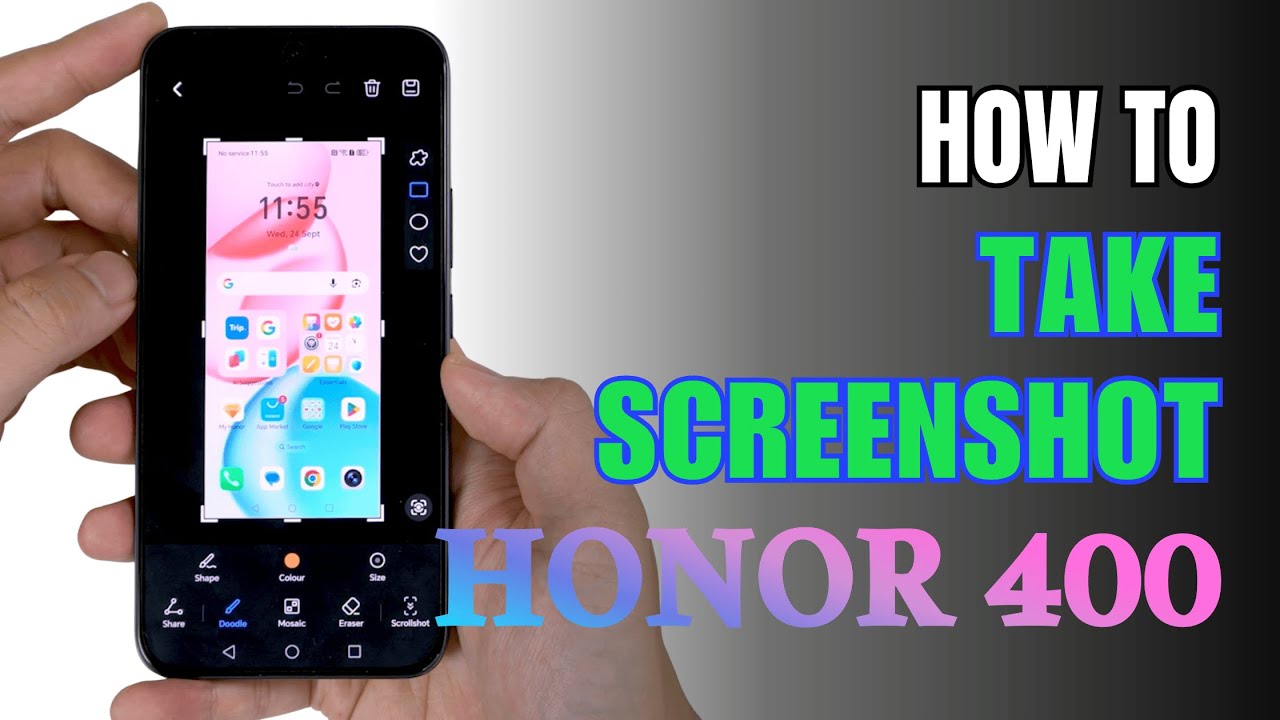 How to Take Screenshot Honor 400 - YouTube