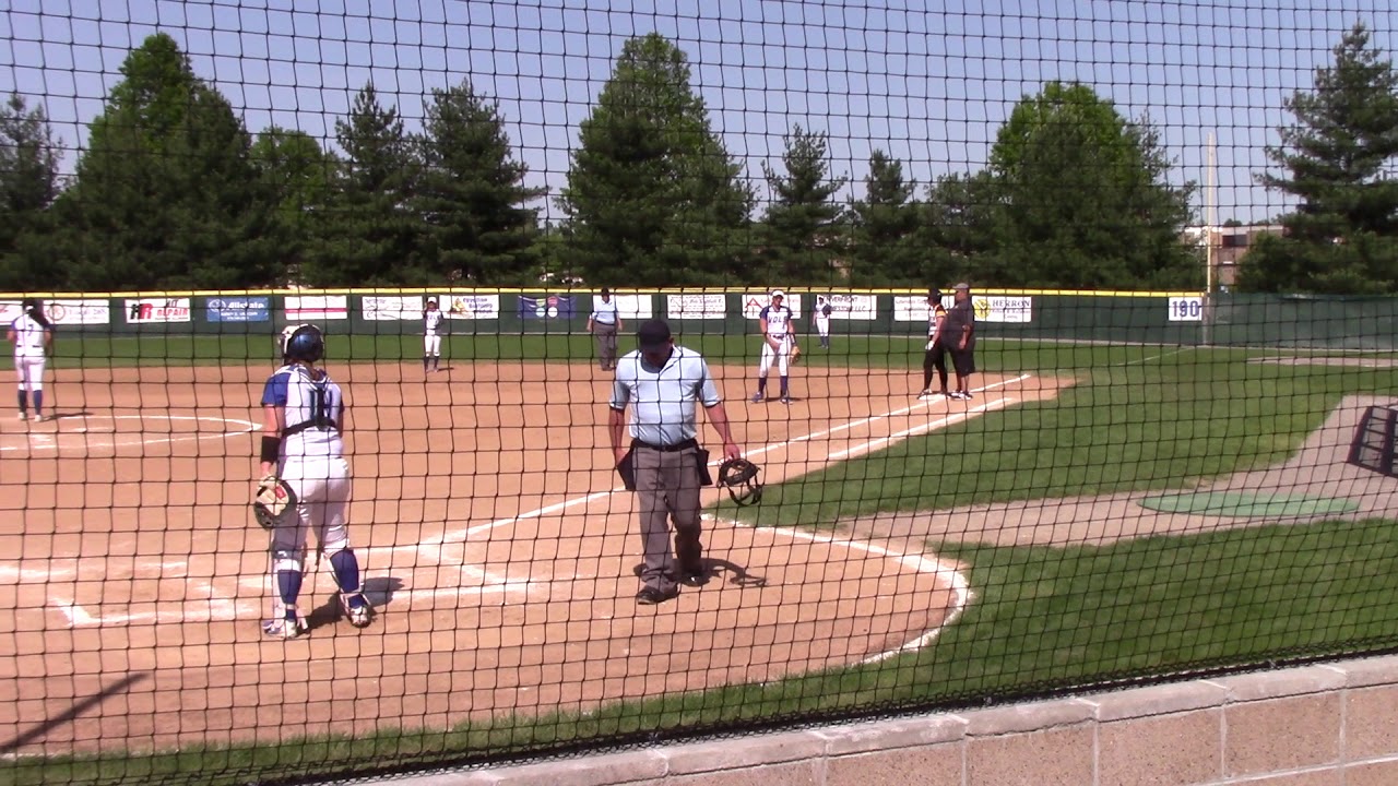 John A. Logan softball Game 1 top 4 vs Frontier First round Region 24 5 ...