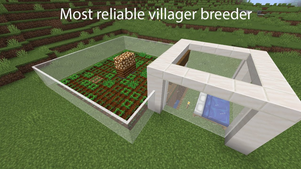 Minecraft AFK villager breeder - The most reliable design - YouTube
