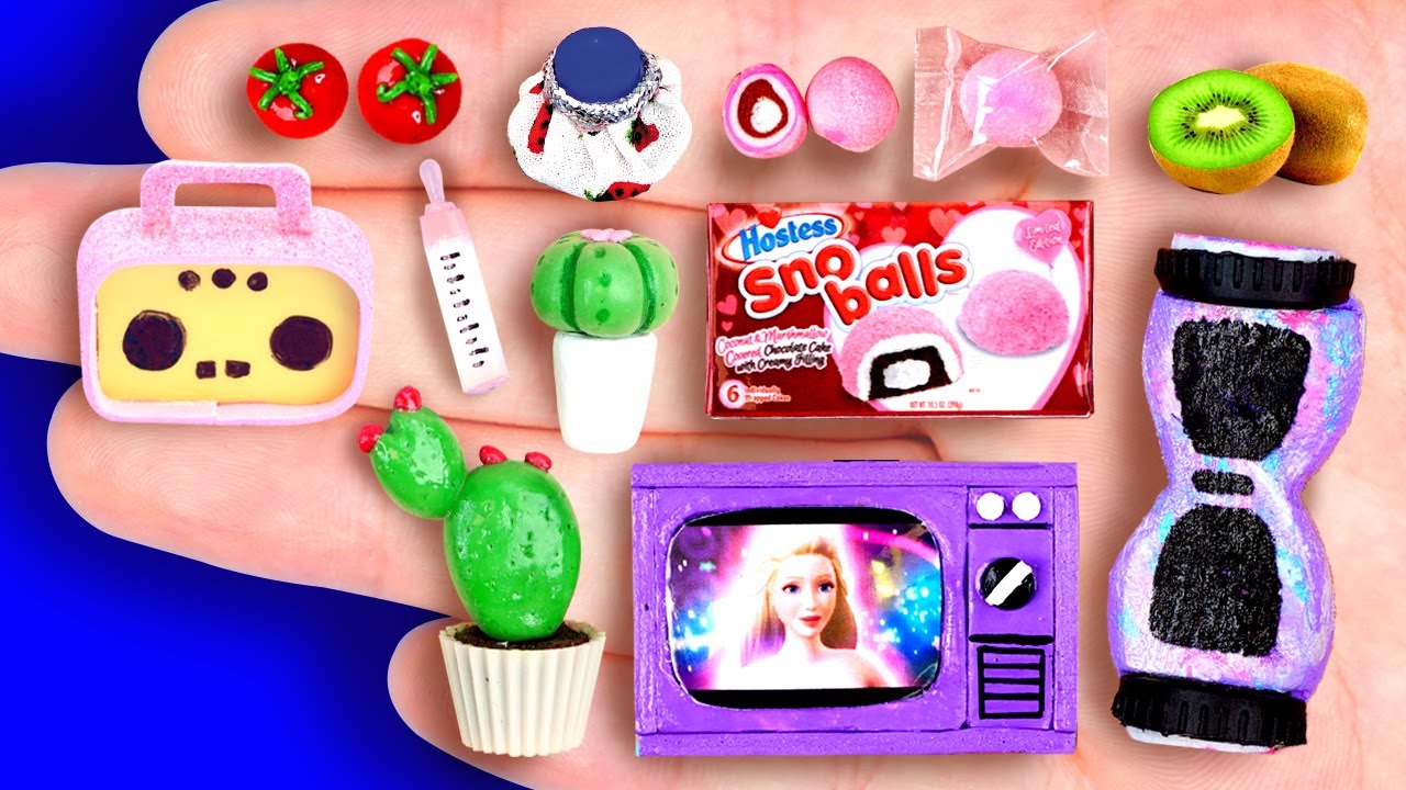 22 DIY MINIATURE IDEAS FOR DOLLHOUSE BARBIE - YouTube