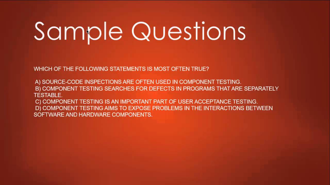 ISTQB Foundation Exam Sample Questions Session 3 YouTube istqb-foundation-exam-sample-questions-session-3-youtube
