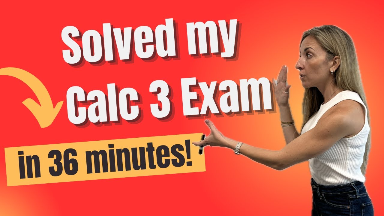 Calculus 3 Exam 1 Walkthrough | Vectors, Planes, Quadric Surfaces & TNB ...