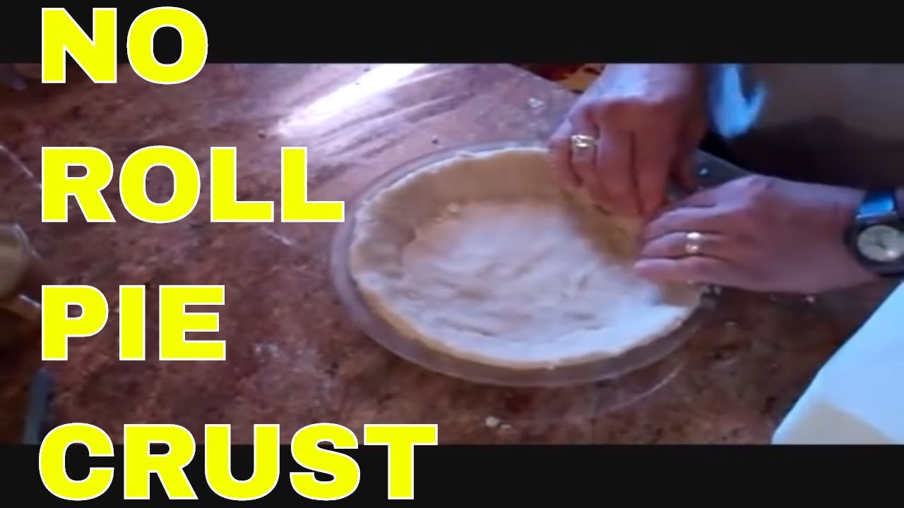 No Roll Amish Pie Crust - YouTube