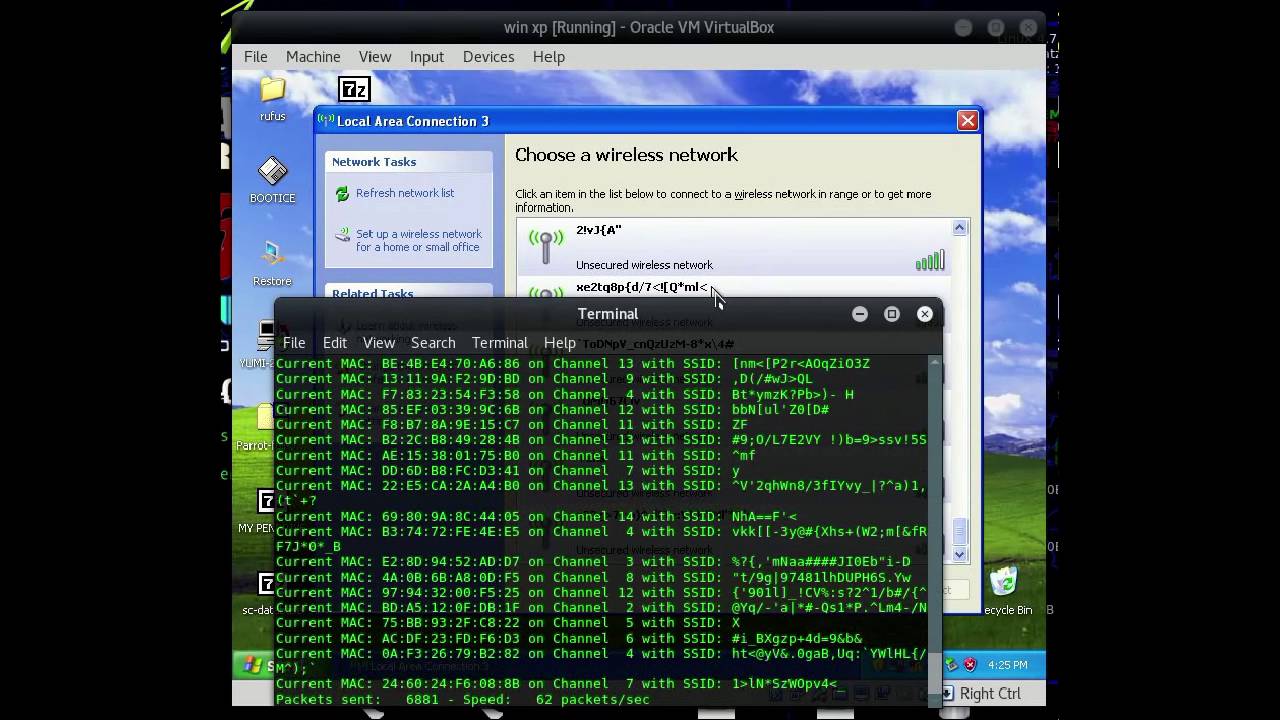Beacon Flood Attack using MDK3 - YouTube
