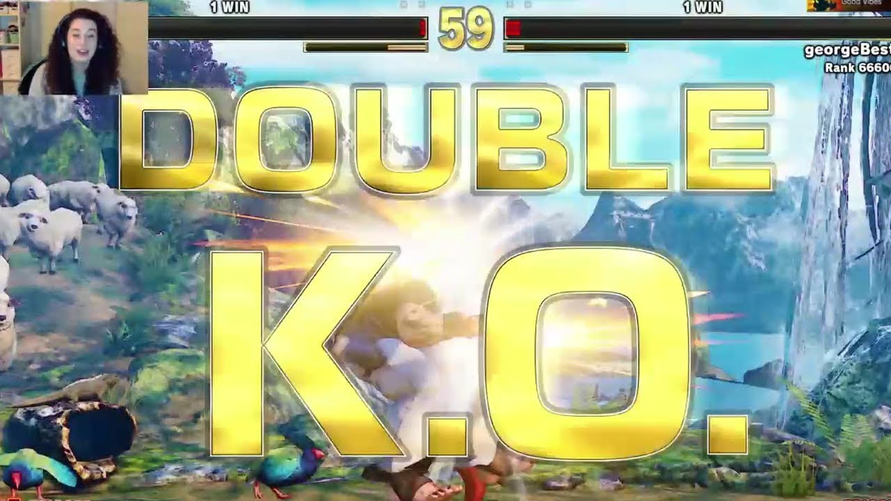 Double K.O. in a Ranked Match - SFV Ranked Matches - YouTube
