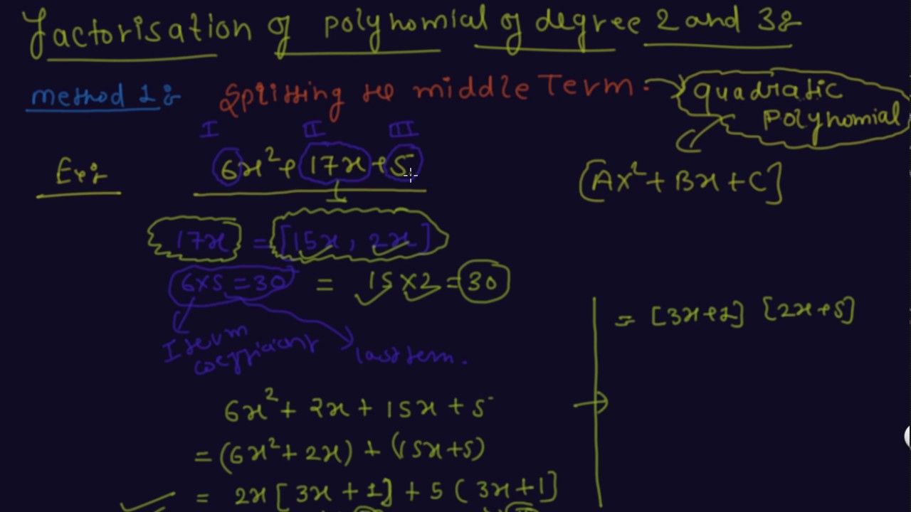 Factorisation Method Class 9 Mathematics Polynomials YouTube factorisation-method-class-9-mathematics-polynomials-youtube