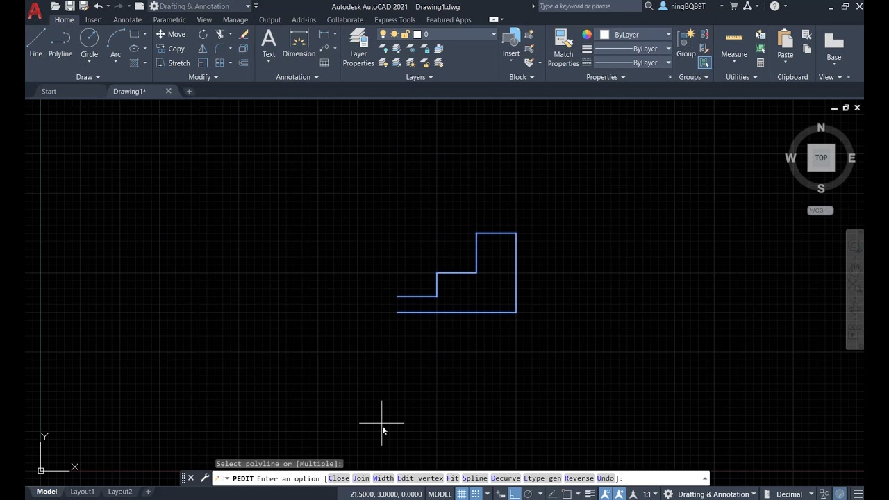 AutoCAD 2021 Tutorial How To Use PEDIT Tool To Edit Polyline YouTube AutoCAD 2021 Tutorial How To Use PEDIT Tool To Edit Polyline YouTube