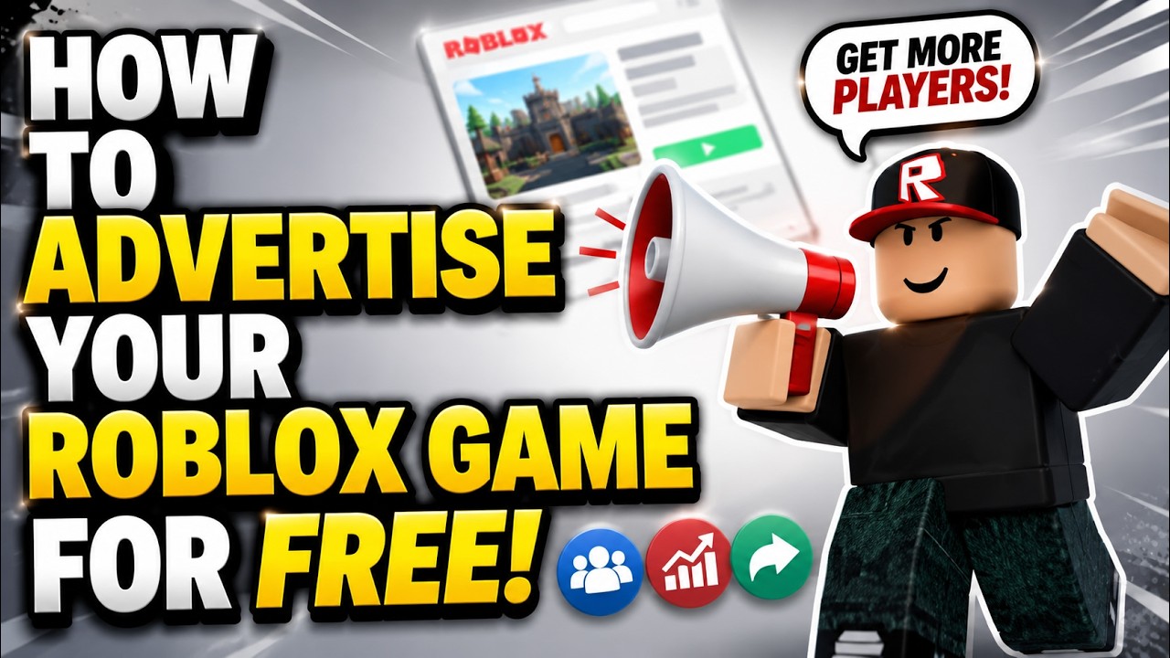How to advertise your roblox game for free! - YouTube