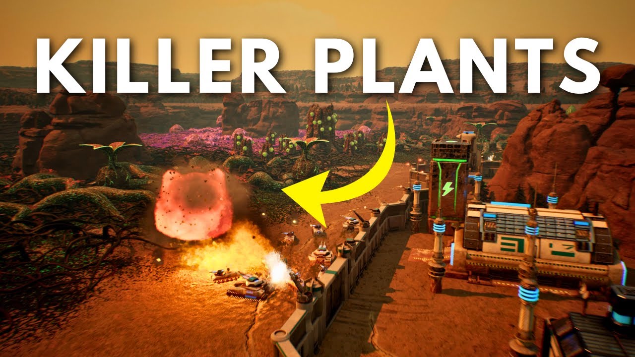 (DEFEAT Killer Plants In This Base Defense RTS) Calyx Gameplay (First ...