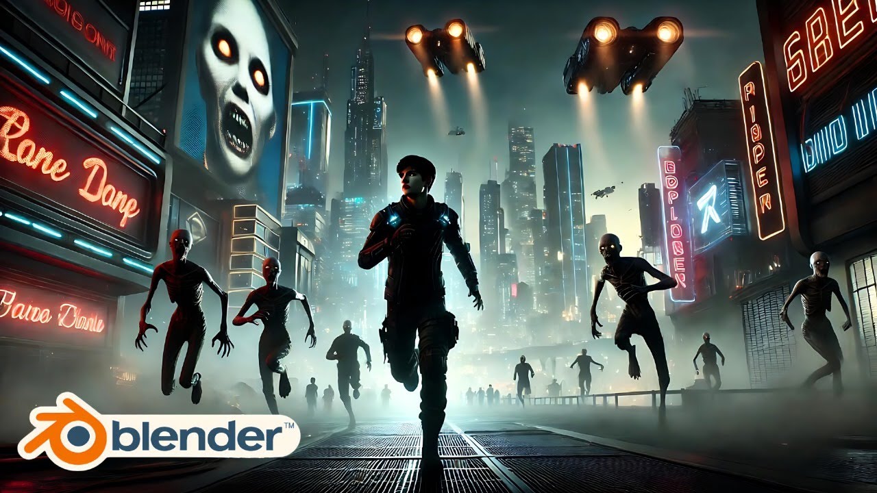Create This HORROR Scene in Blender - YouTube