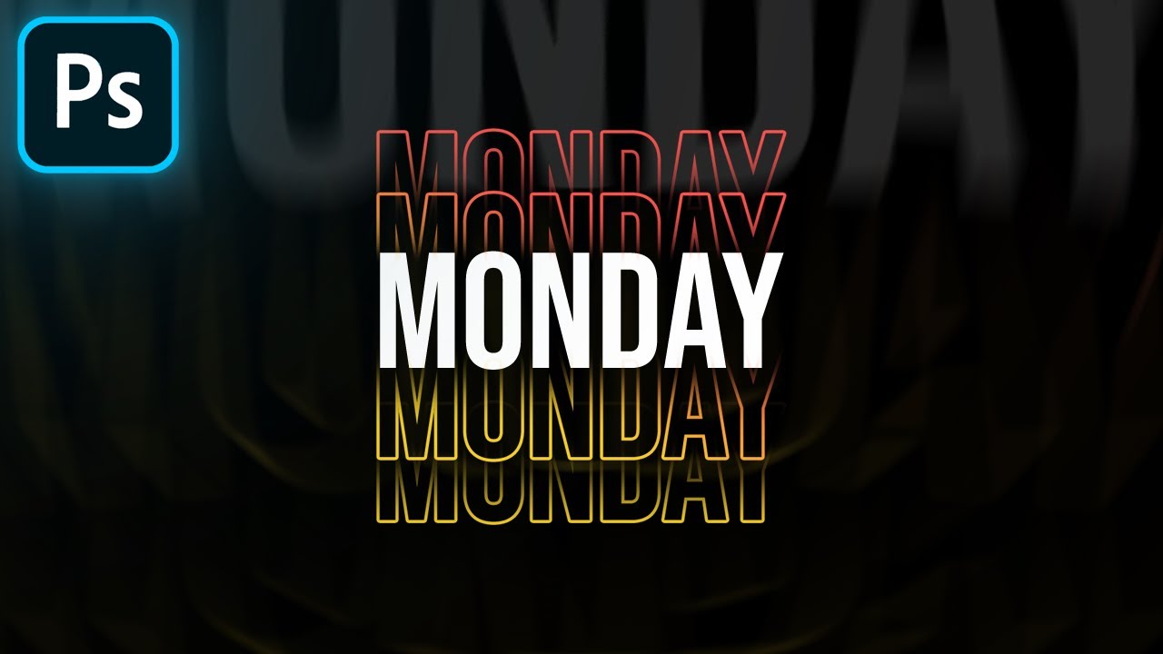 Photoshop Tutorial Typography Effect Easy Method - YouTube