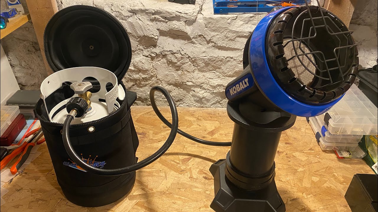 Mod for running a small propane heater off a 5lbs propane tank. - YouTube