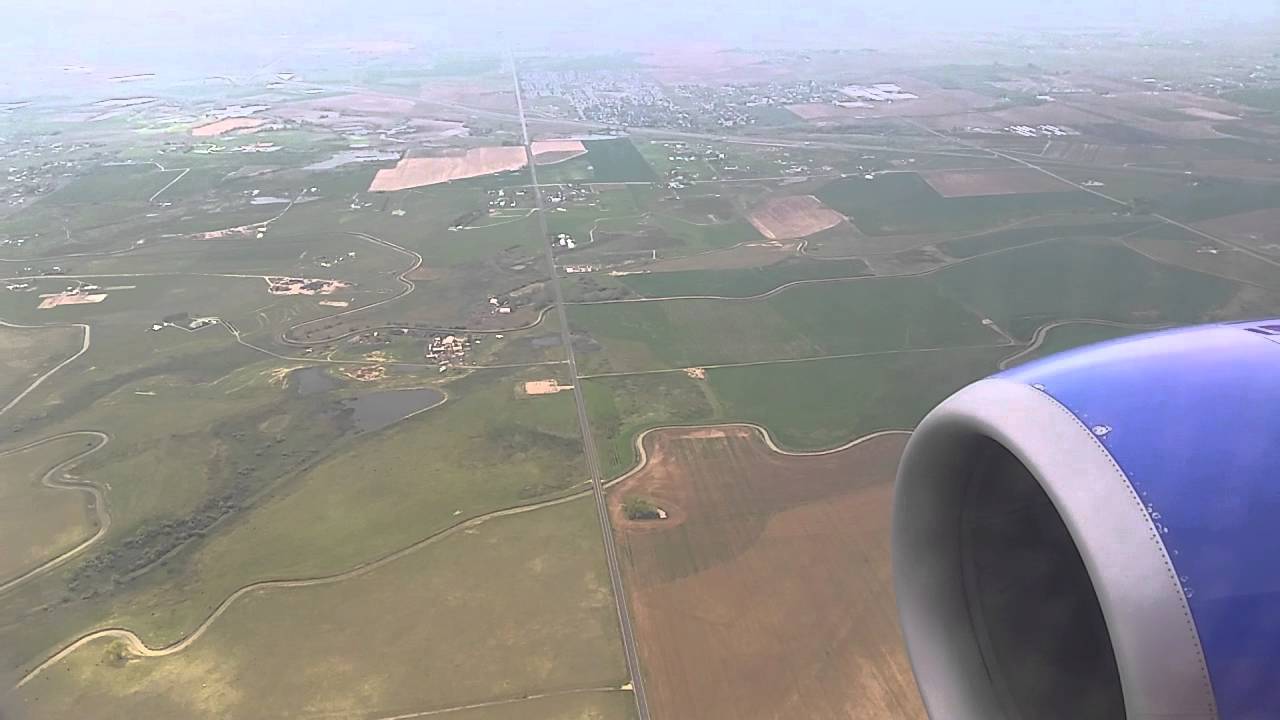 Southwest Flight in the Clouds over Kansas City area - YouTube
