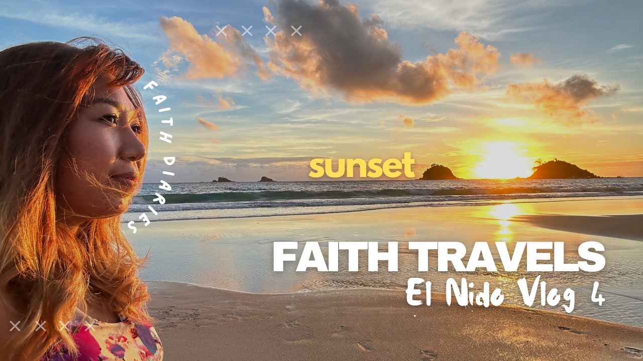 El Nido Vlog Iv Sunset At Nacpan Beach El Nido Youtube