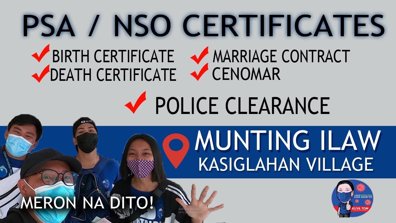 Proseso sa pagkuha ng PSA | Ep. 6 | MONTALBAN KAALAMAN - YouTube