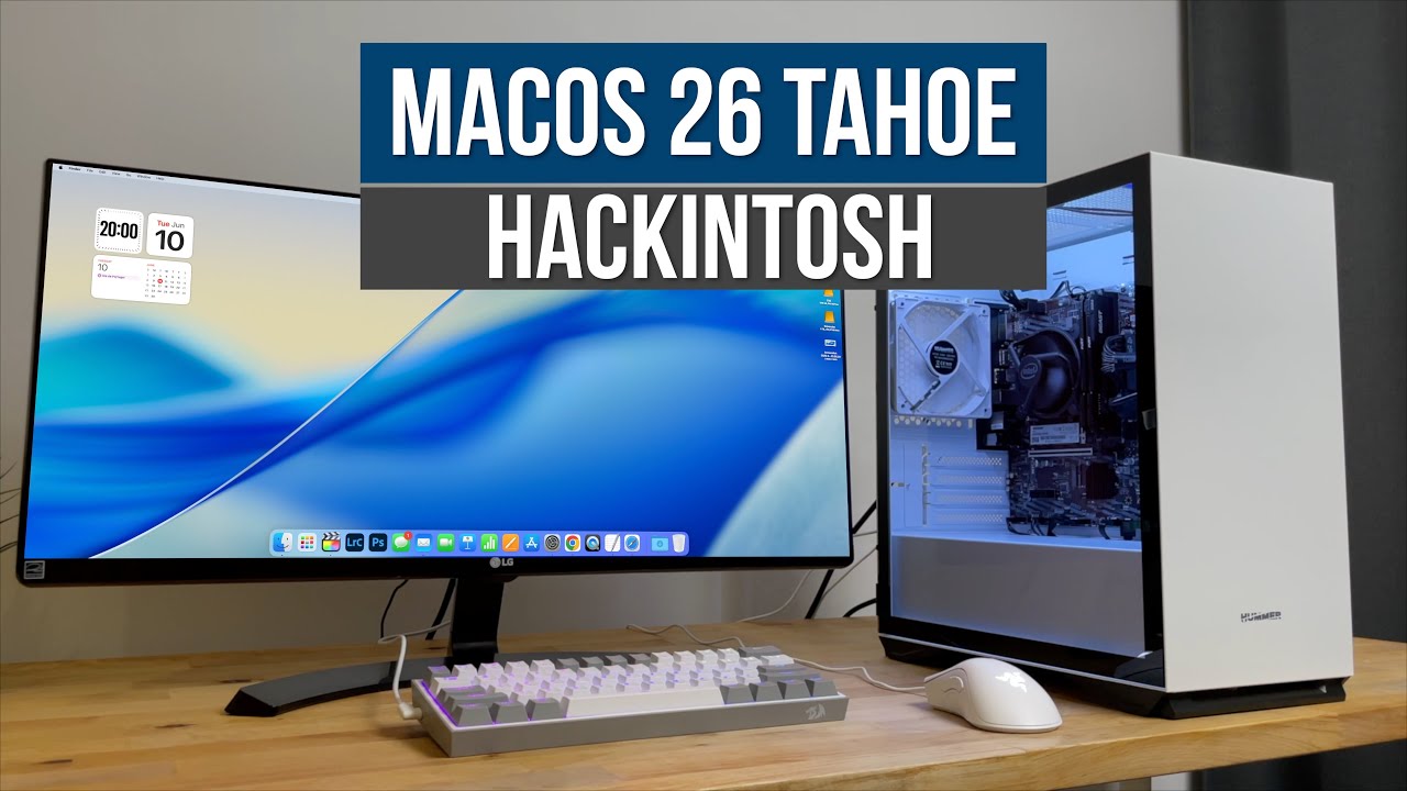 First MacOS 26 Tahoe Hackintosh already working - YouTube