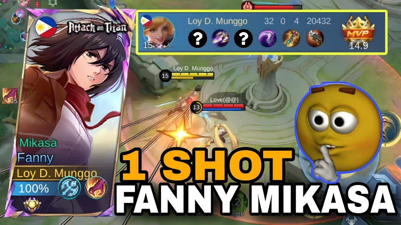 32 KILLS FANNY MIKASA SUPER AGGRESSIVE GAMEPLAY | MLBB - YouTube