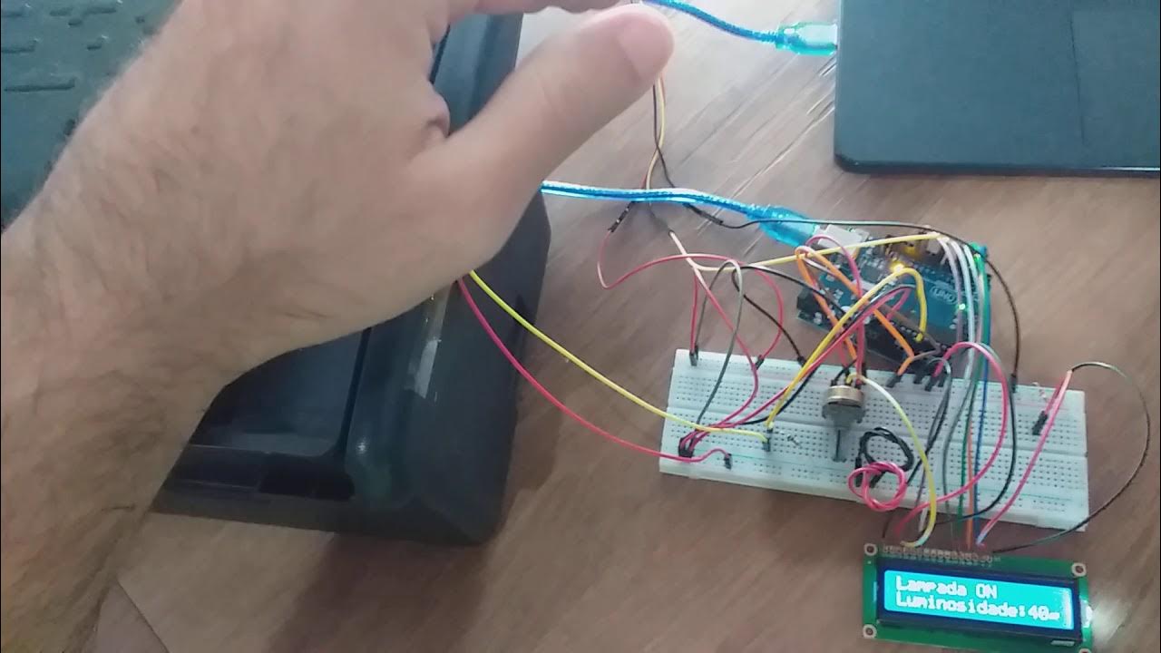 Sensor LDR + Rele + Display LCD 16x2 - YouTube