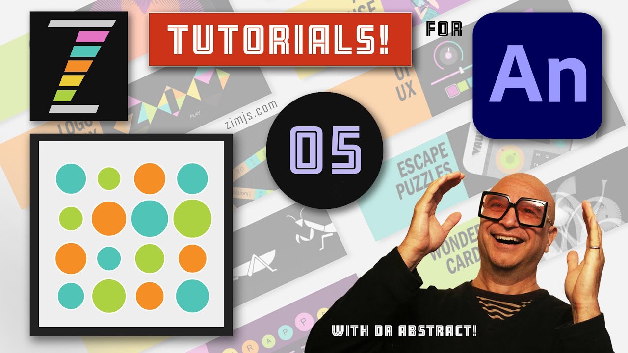 05 - Make more in Adobe Animate - ZIM Tile and Dynamic Parameters (ZIM ...
