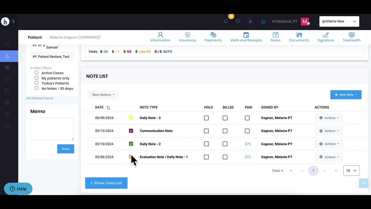 Understanding Color Symbols in Notes in HelloNote EMR - YouTube