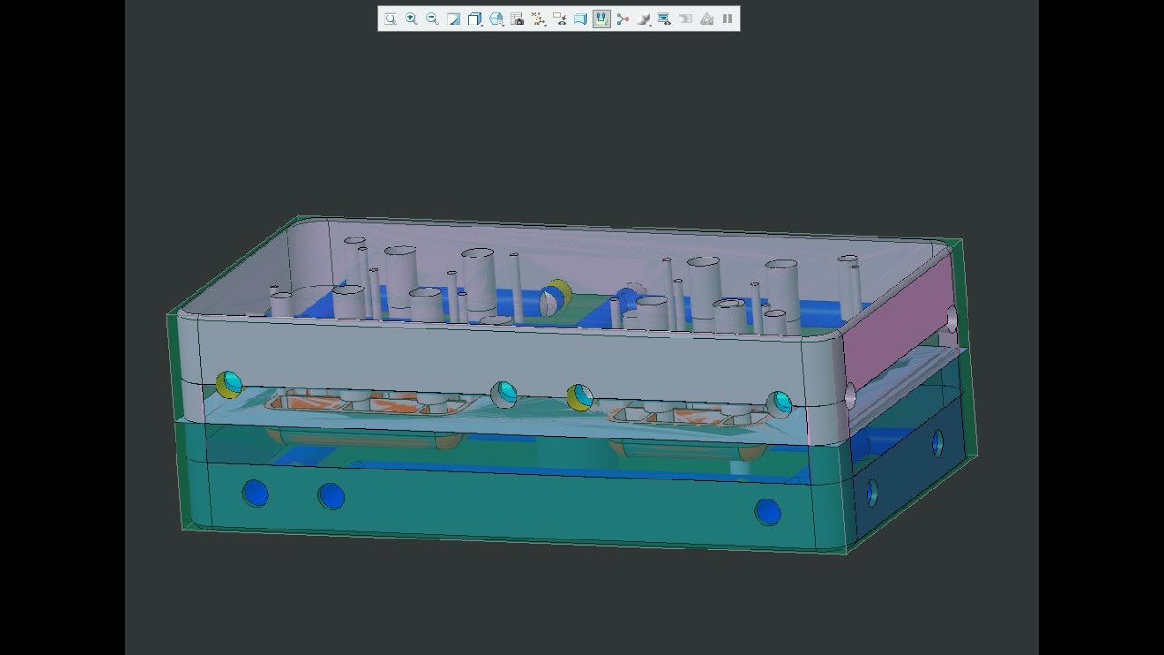 Injection Mold Design 1 Video 2: Copy Part and Preliminary Split - YouTube