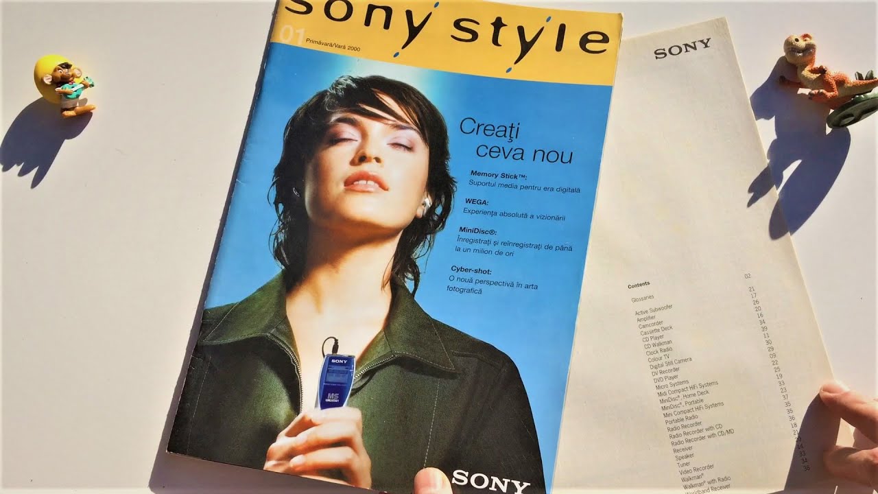 Sony catalog 2000 Spring Summer Amplifier Cyber-shot MiniDisc MD MiniDV ...
