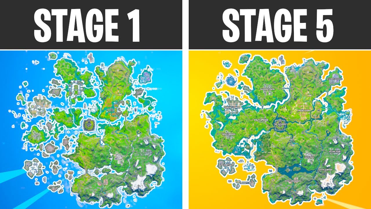 Water Drop Levels: Stage 1 to Stage 5 | Fortnite Season 3 - YouTube