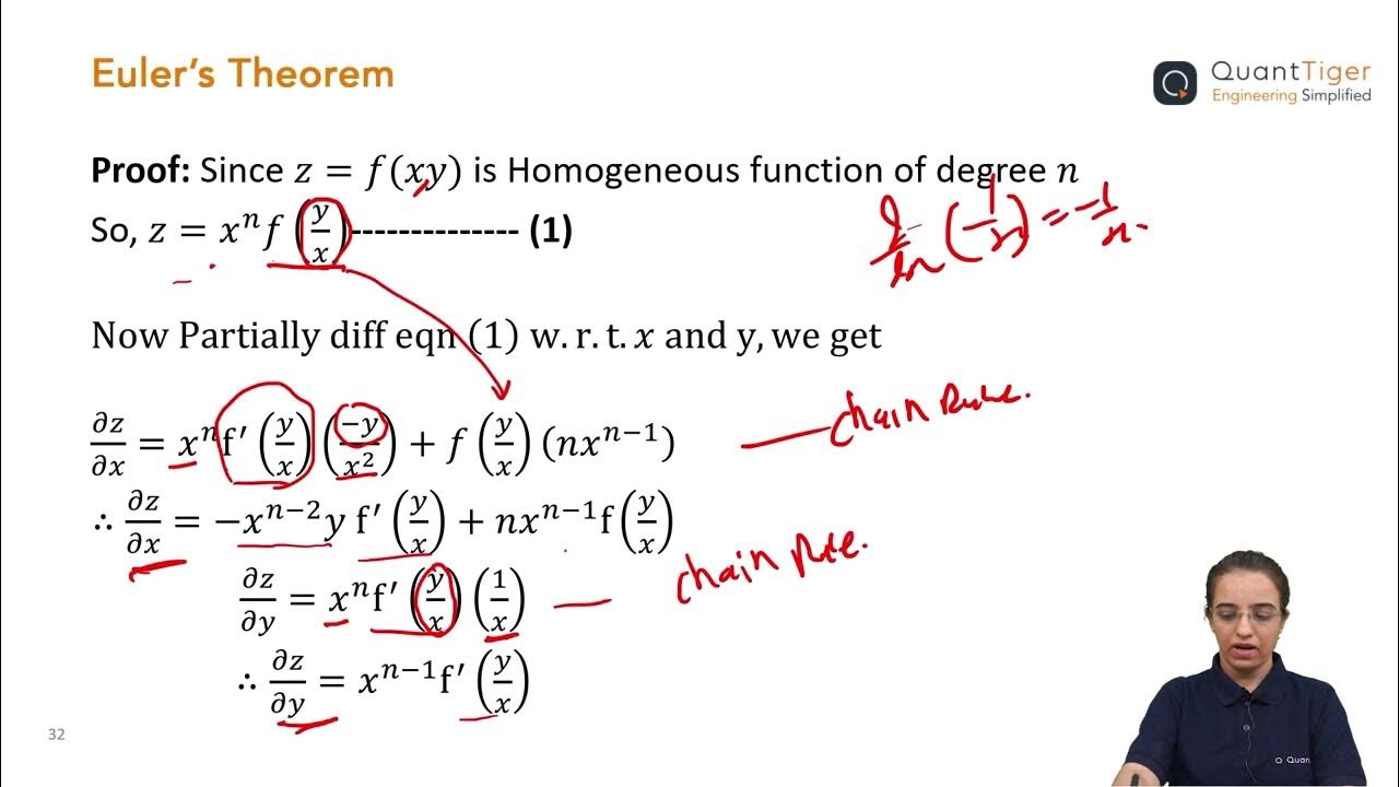 Euler's Theorem - Part 1 | Partial Differentiation - YouTube